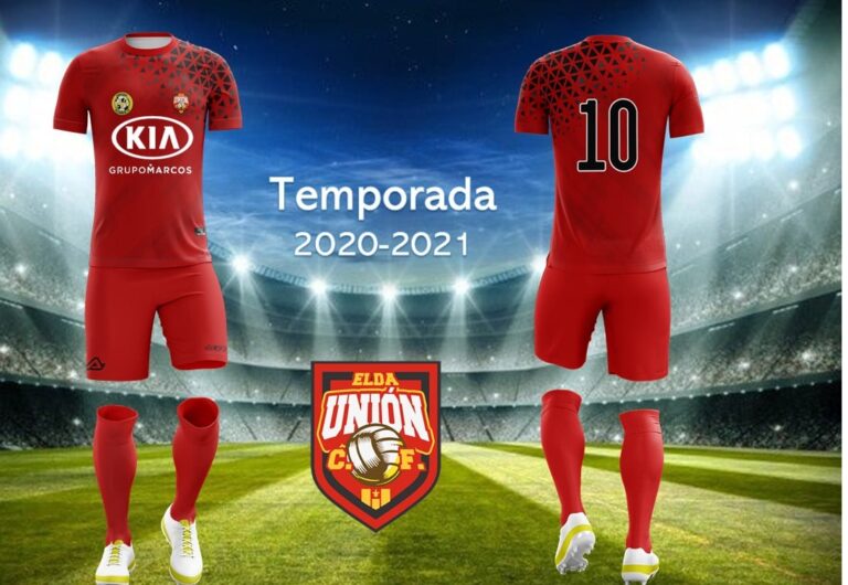 Equipaciones para el estreno del nuevo club Elda Unión CF - Valencia Base