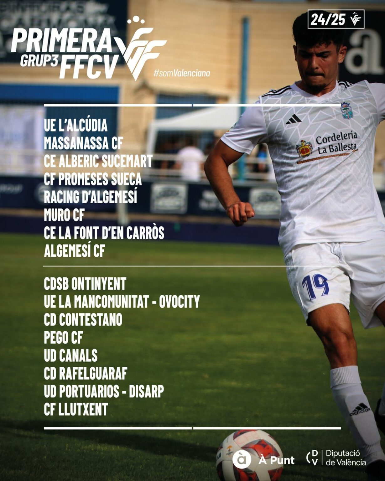 Grupos de la Primera FFCV para la temporada 2024/25 - Valencia Base
